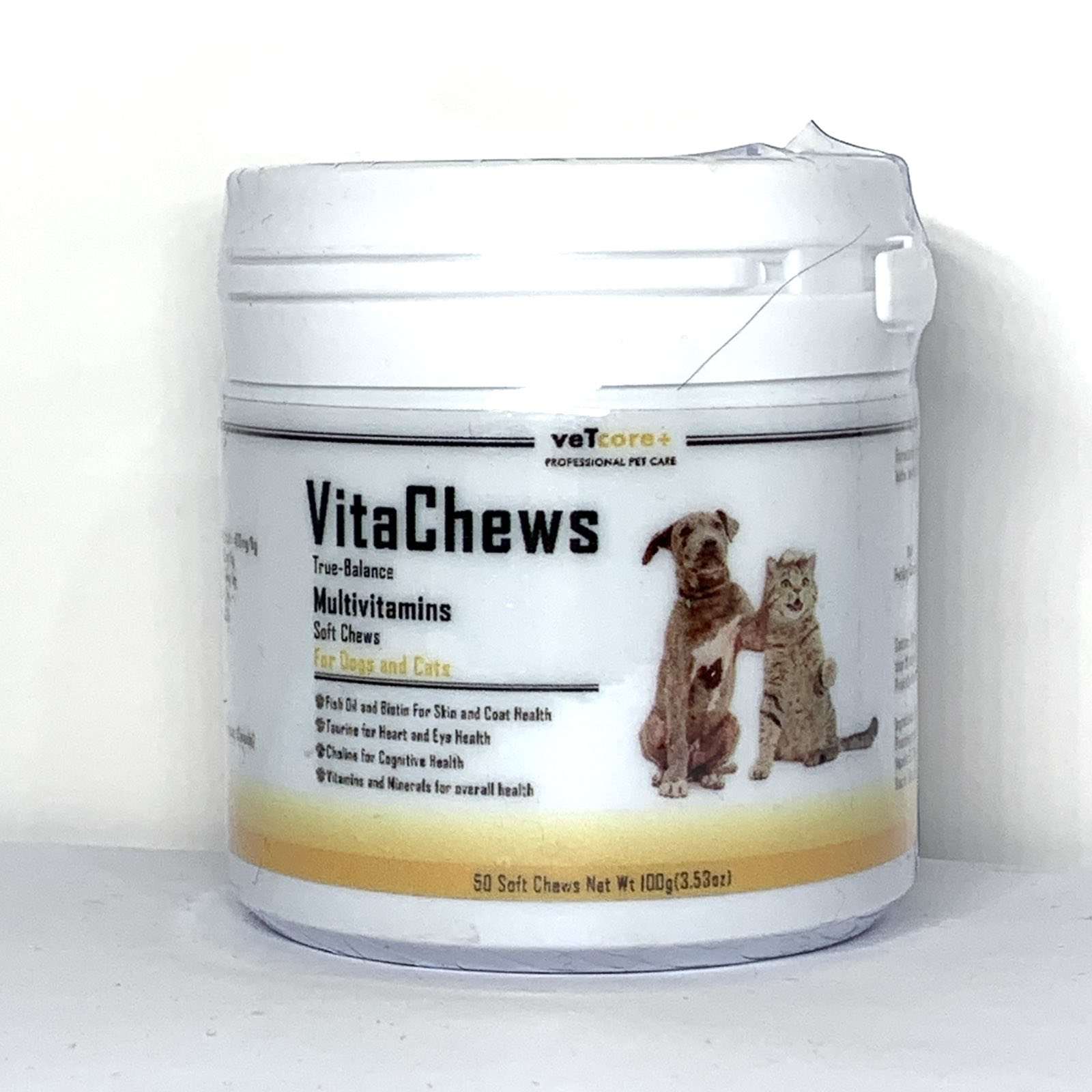 [FCR AGRIVET II] 100g canister veTcore+ VITACHEWS Multivitamins 50 Soft ...
