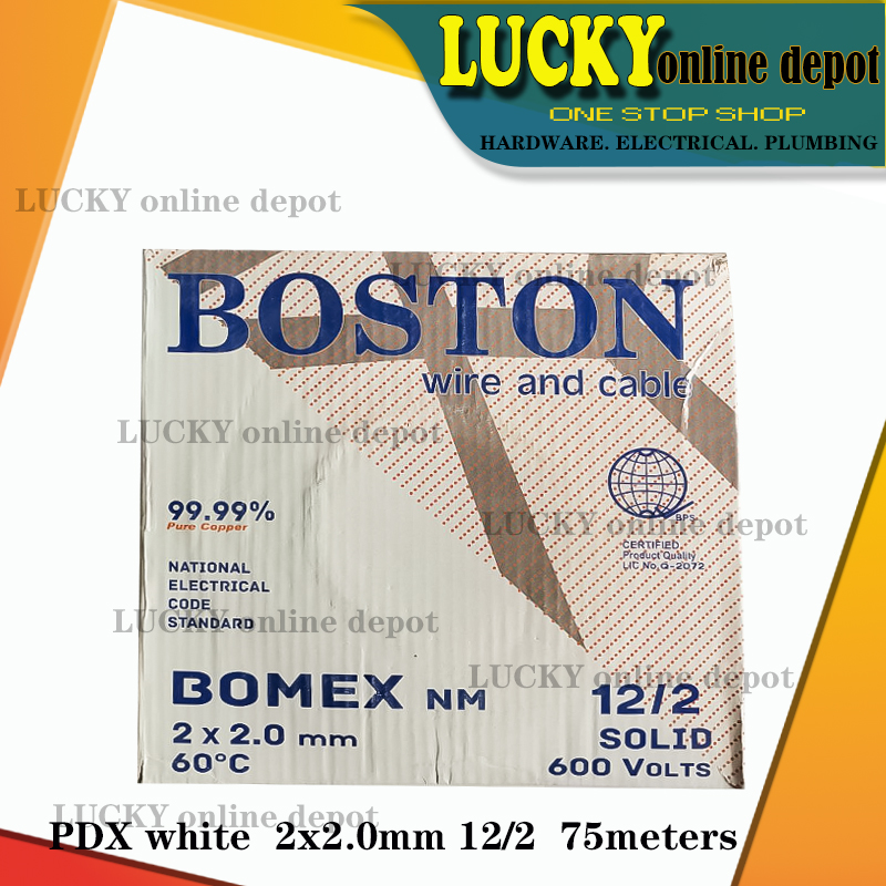 ORIGINAL BOSTON BOMEX NM 14/2, 12/2, 10/2 PDX WIRE (per box)(White ...
