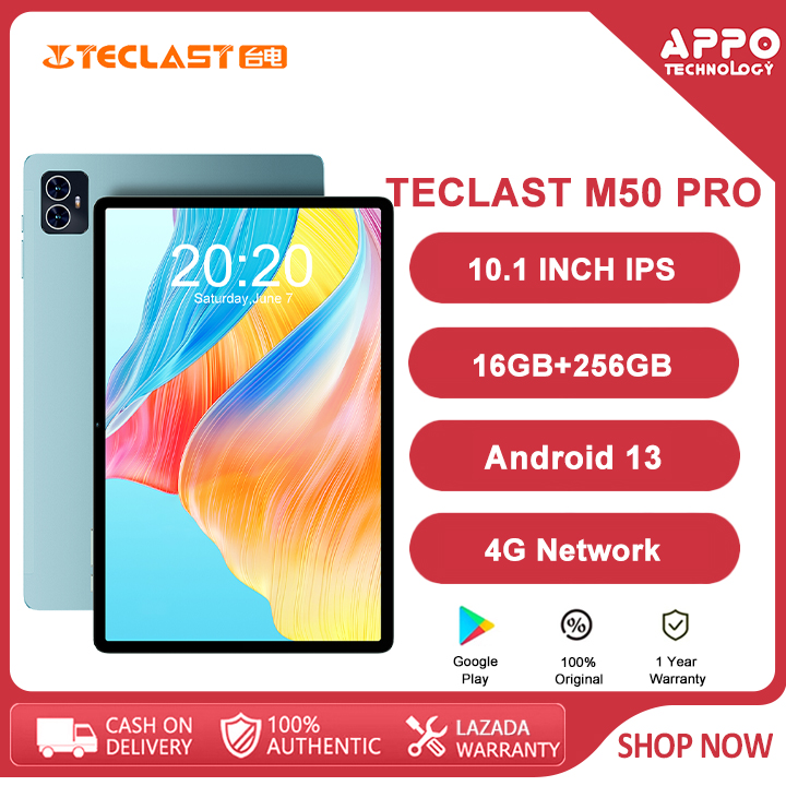 Teclast M50 PRO Tablet PC 10.1" FHD Display Four Speakers Stereo 16GB RAM 256GB ROM WIFI / 4G ...