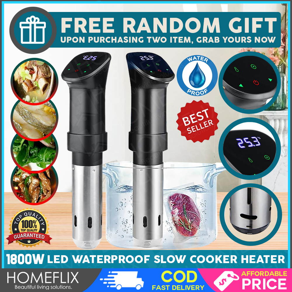 Homeflix Electric Kettle Cooking heater, LED Digital display Slow ...