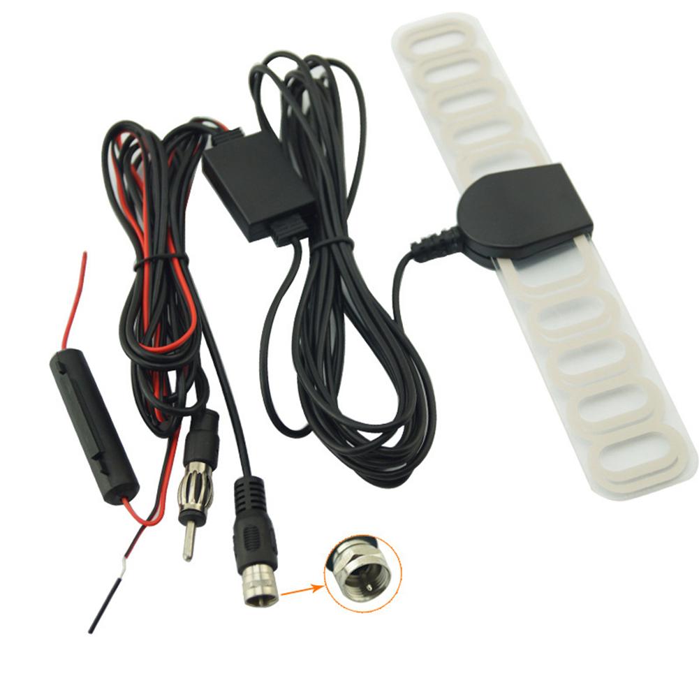 Car Digital TV Tuner DVBT ISDB Radio FM Antenna Amplifier F Type ...