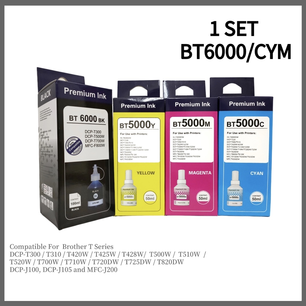Brother Ink set BTD60 BT6000 BT5000 Ink Refill Compatible For Brother ...