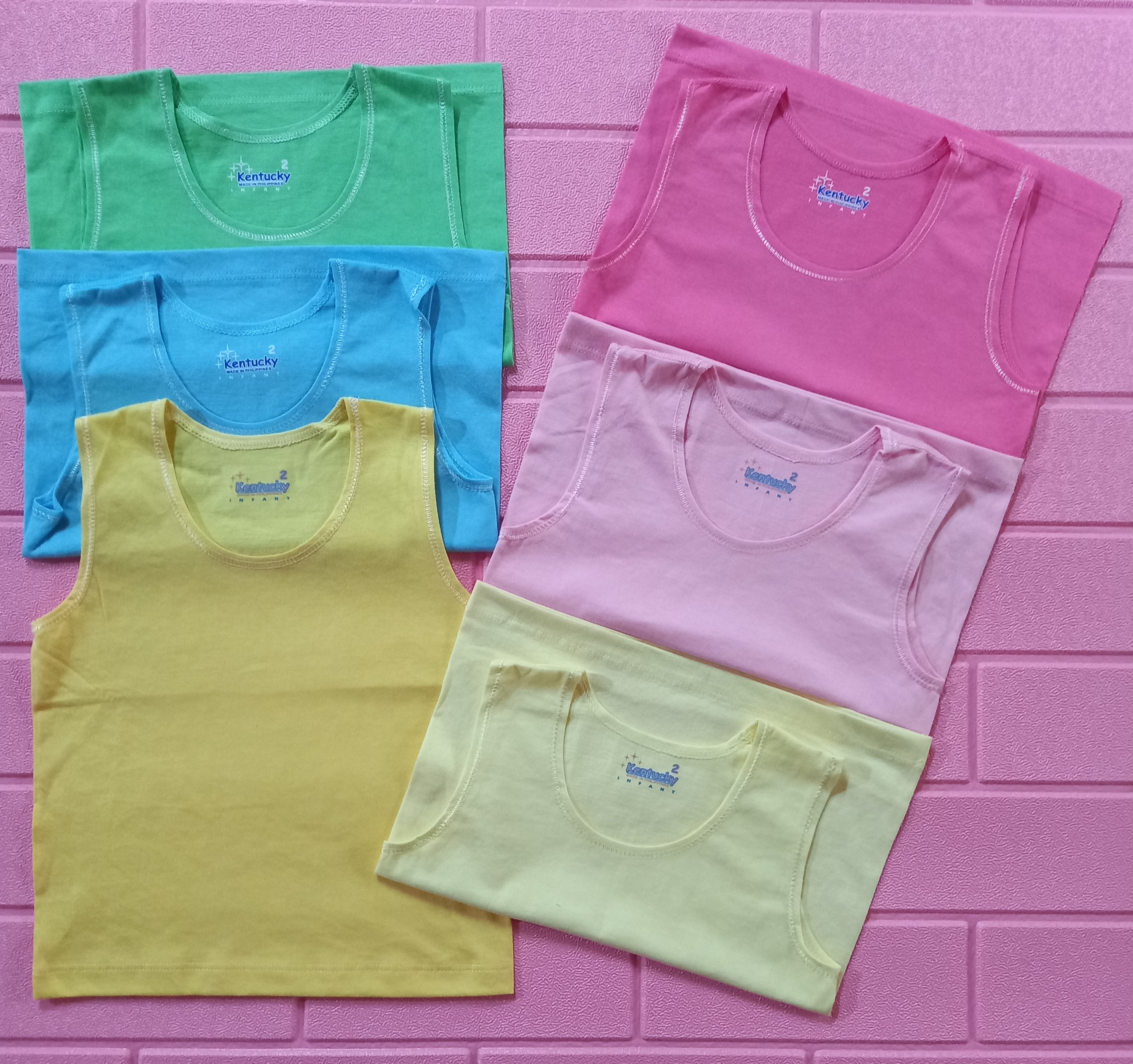 KENTUCKY SABRINA SANDO FOR CUTE BABY GIRL ASSOSRTED COLOR 6 PCS | Lazada PH