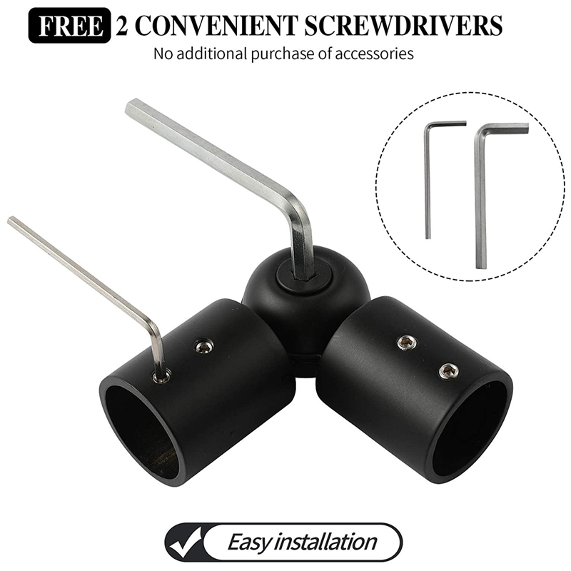 Hinged Elbow Connector Curtain Rod Corner Connector Elbow Connector for ...