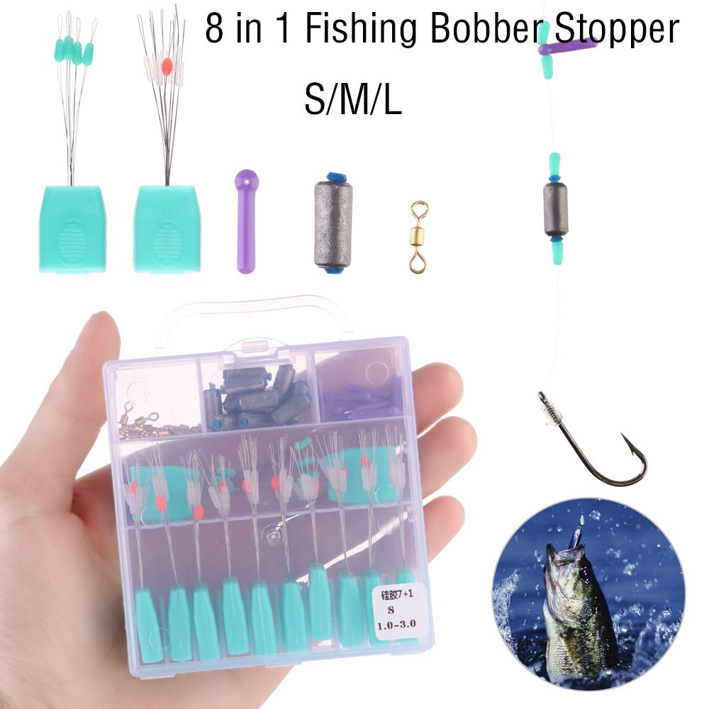 Silicone Line Stop Connector Terminal Anti-Strand Fishing Bobber Set ...