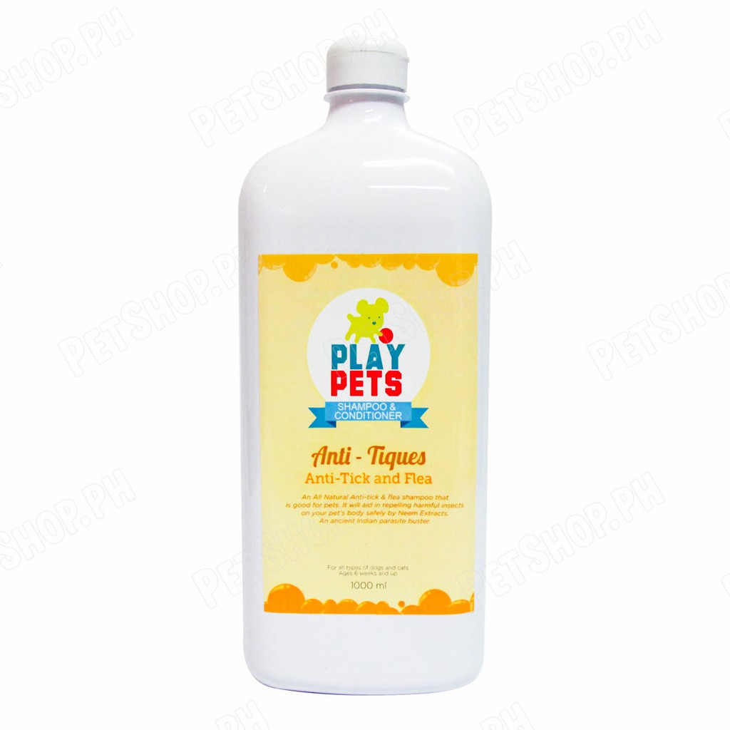 Play Pets Shampoo Anti-Tick and Flea 1000mL | Lazada PH