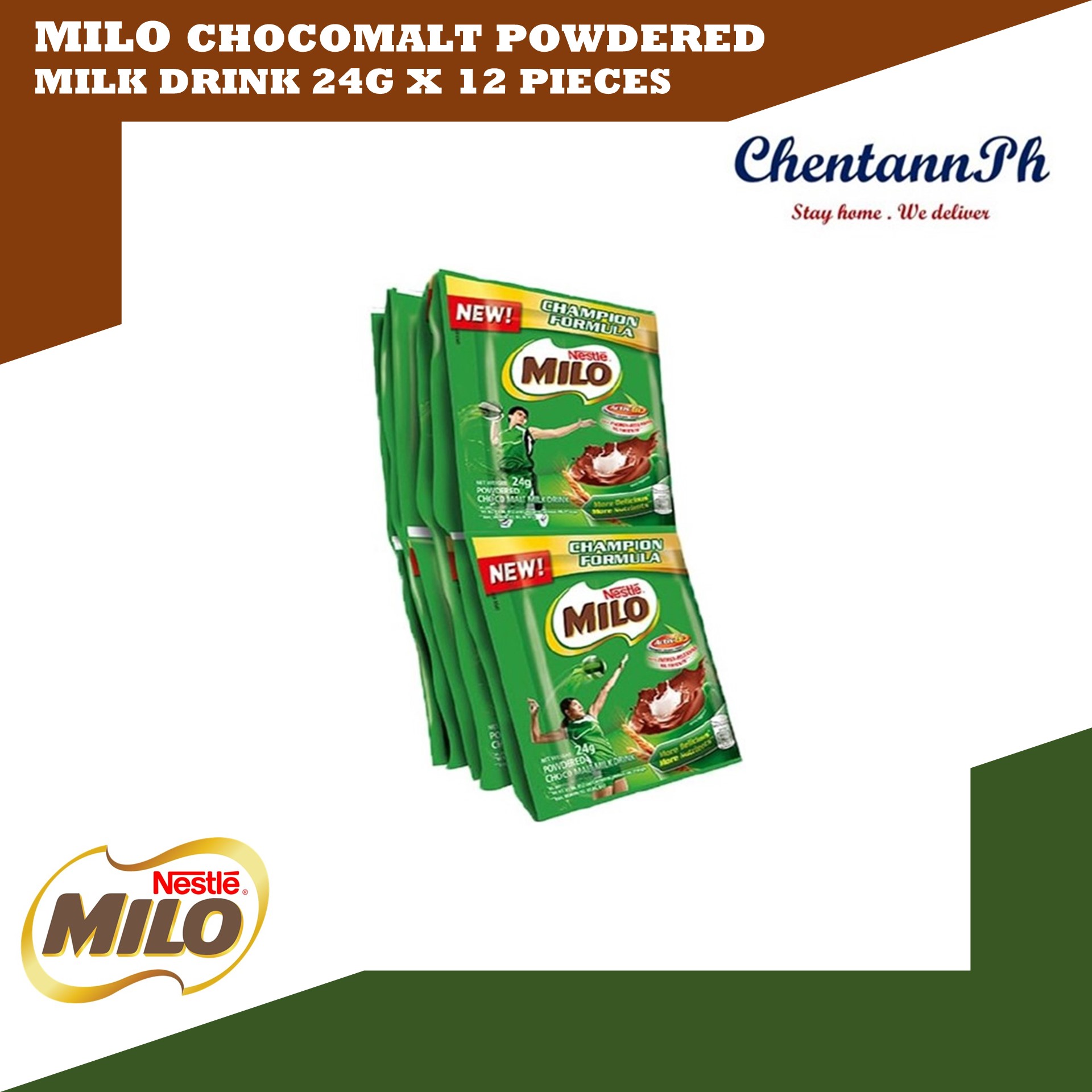 24G - Nestle MILO Activ-Go Powdered Choco Malt Milk Drink 24G X 12 ...