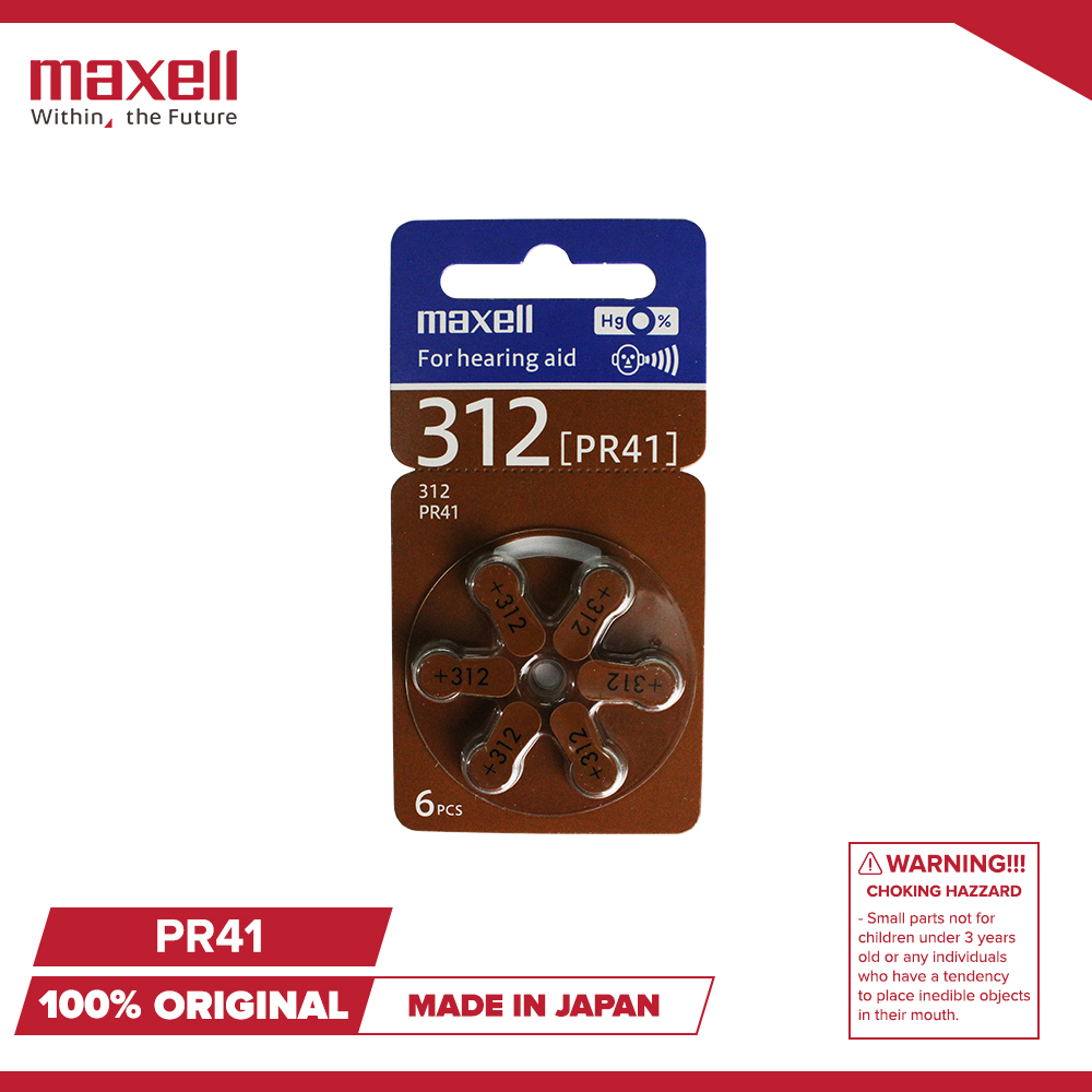 Maxell Hearing Aid Batteries (PR41) | Lazada PH