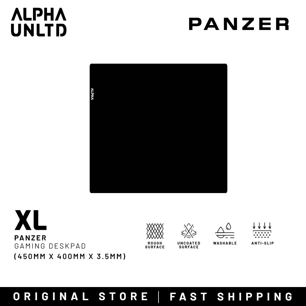Alpha Unltd Gaming Mousepad XL | PANZER | (450x400x3.5mm) | (Quick ...