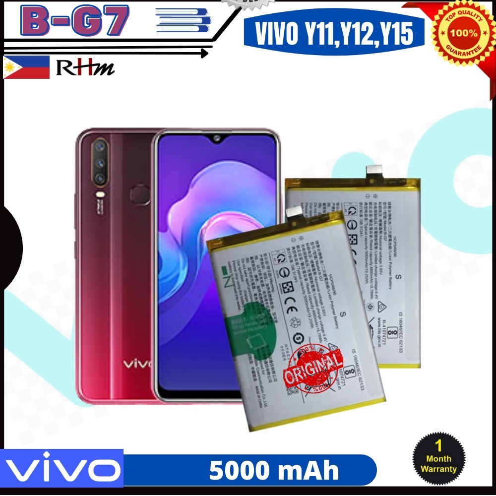 Vivo Y11 Y12 Y15 Y17 Z1 PRO Z5X Battery Model B-G7 5000mAh Original Li ...