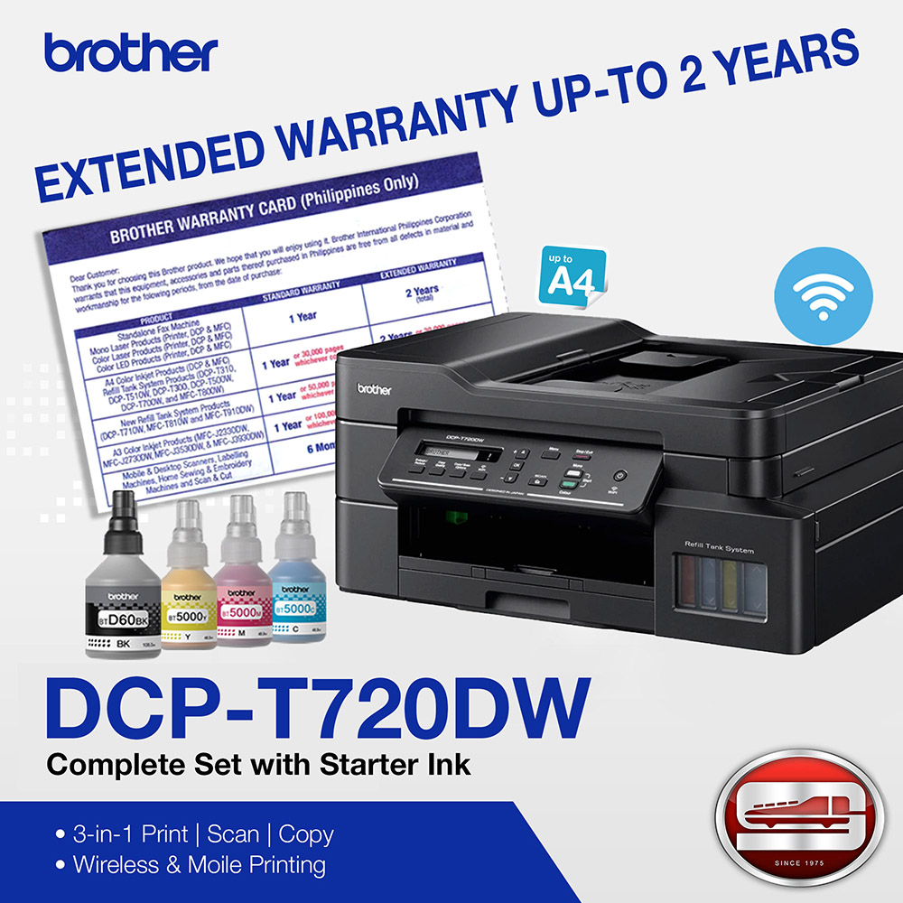Brother DCP T720DW Ink Tank Printer/DCP-T720DW/ Brother T720DW | Lazada PH