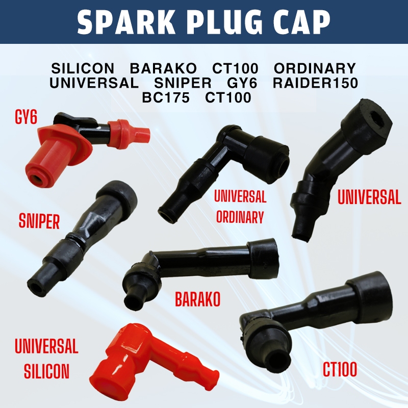 MOTORCYCLE SPARK PLUG CAP UNIVERSAL ORDINARY /JELLY TYPE 1PC | Lazada PH