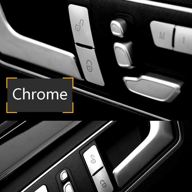 12Pcs Car Door Seat Memory Lock Buttons Covers Stickers for Mercedes ...