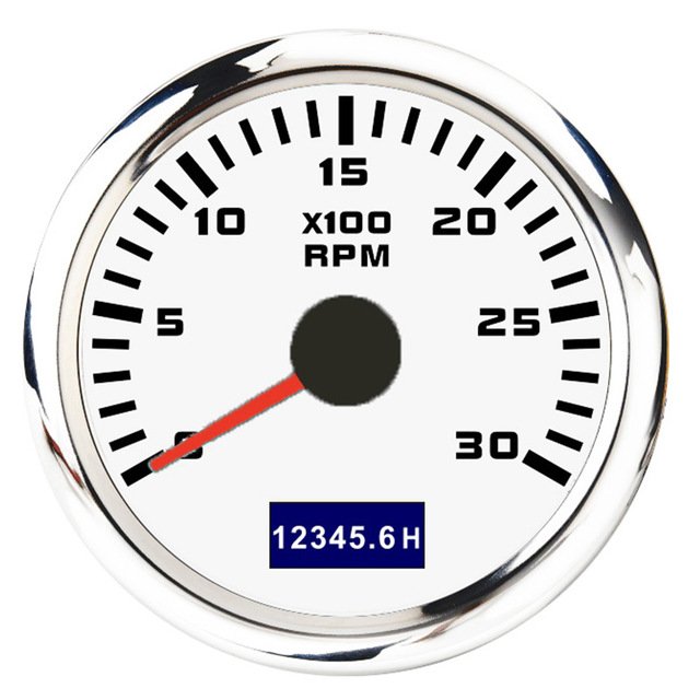 52mm Speedometer 30004000600070008000RPM Boat Speedometer Gauge Red ...