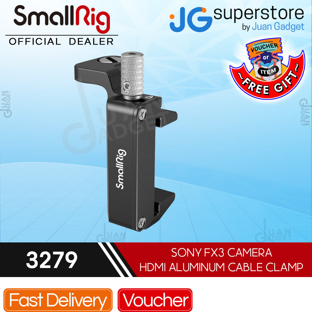 SmallRig HDMI Aluminum Cable Clamp 1/4"-20 Thumbscrew for Sony FX3 ...