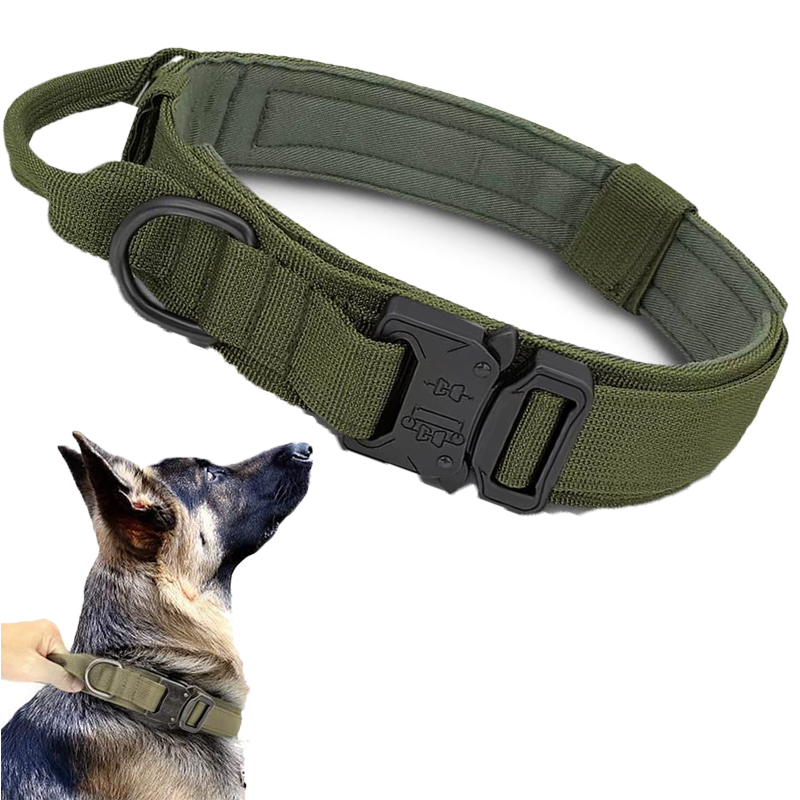 Tactical Dog Collar with Handle Adjustable Military Dog Collar for ...