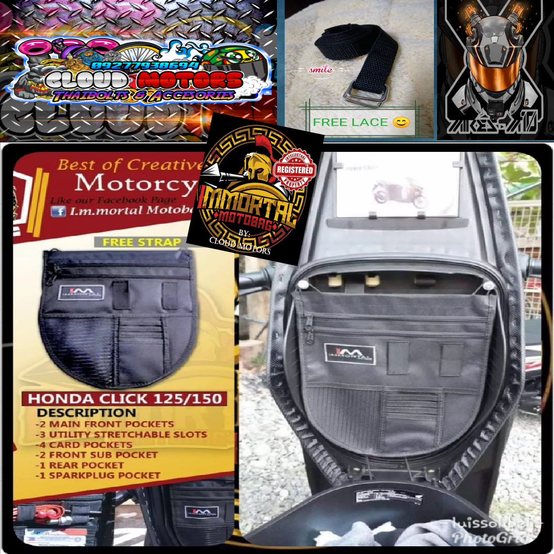 IMMORTAL MOTO BAG UNDERSEAT ORGANIZER HONDA CLICK 125/150 | Lazada PH