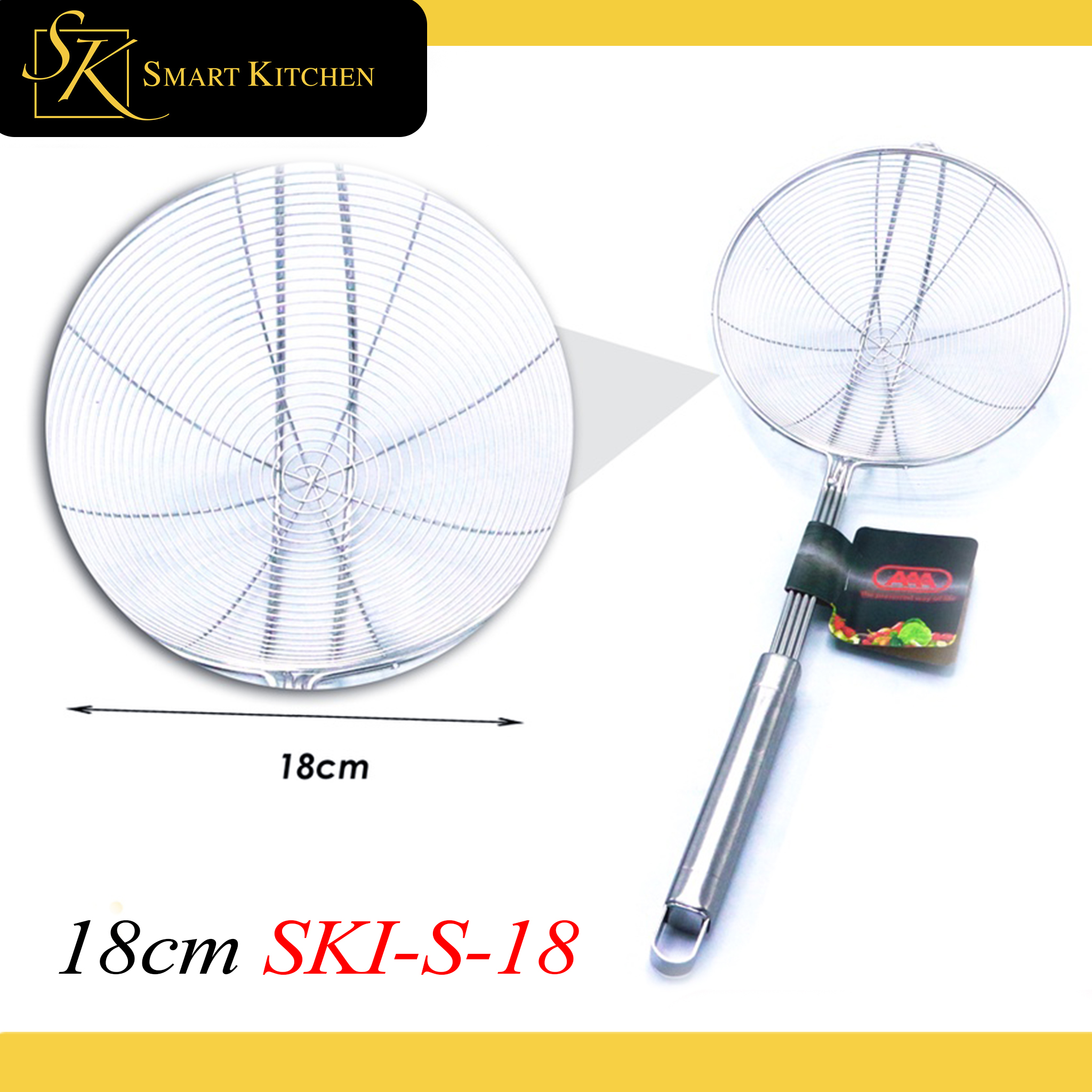 SKIMMER STAINLESS HANDLE pangsala filter noodle filter kitchenware ...