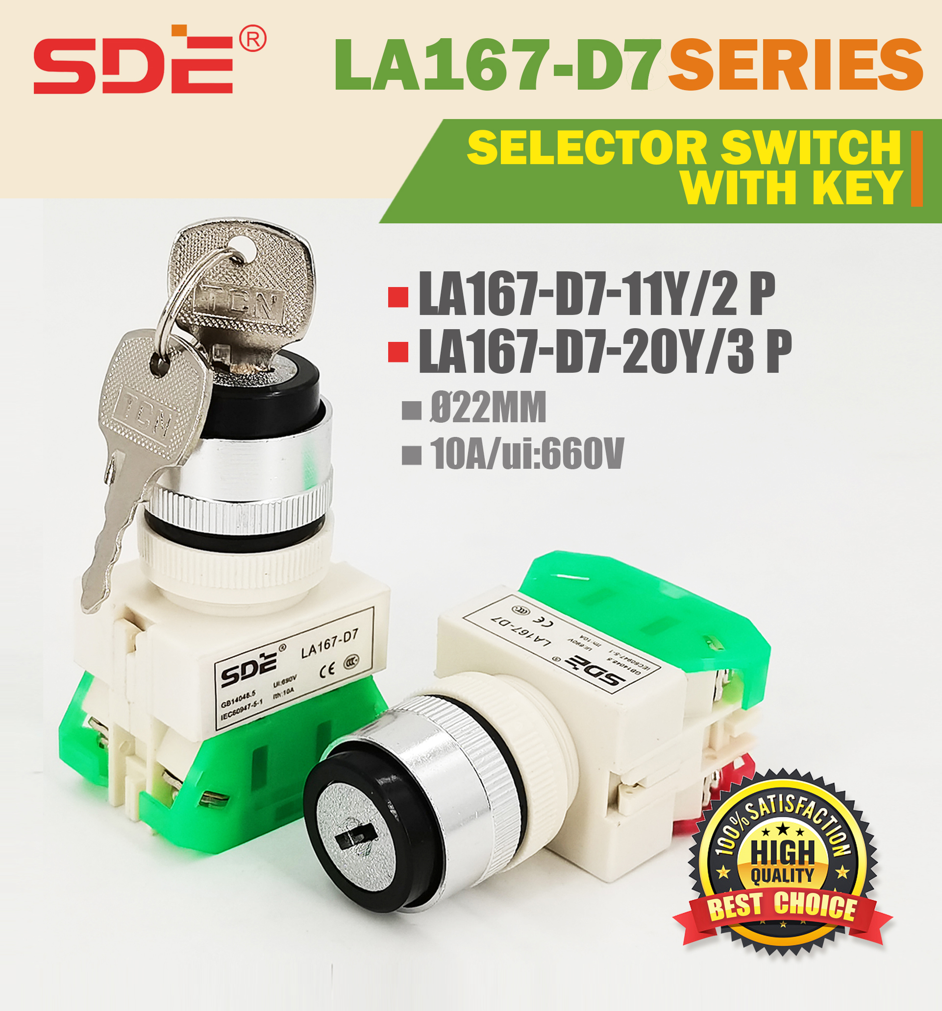SDE KEY SELECTOR SWITCH (D7-11 Series) | Lazada PH