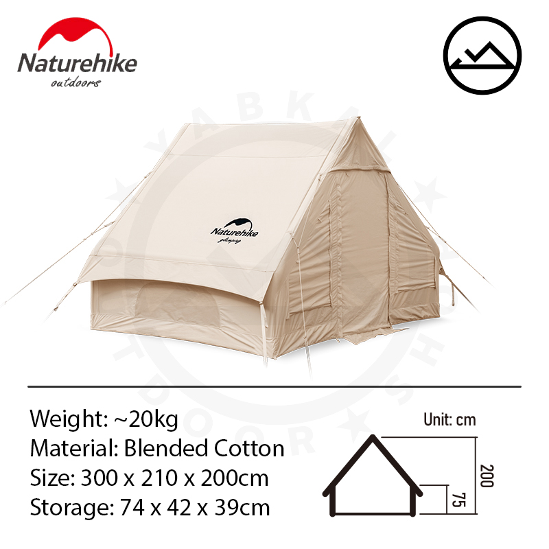 Naturehike Air 6.3 Cotton Inflatable Tent | Lazada PH