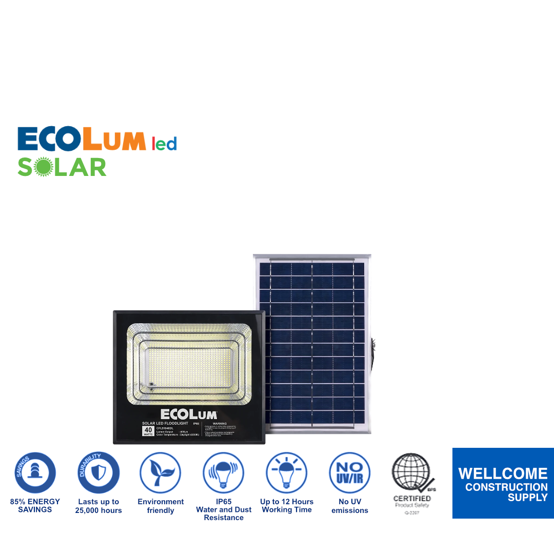 Ecolum Solar LED Floodlight | Lazada PH