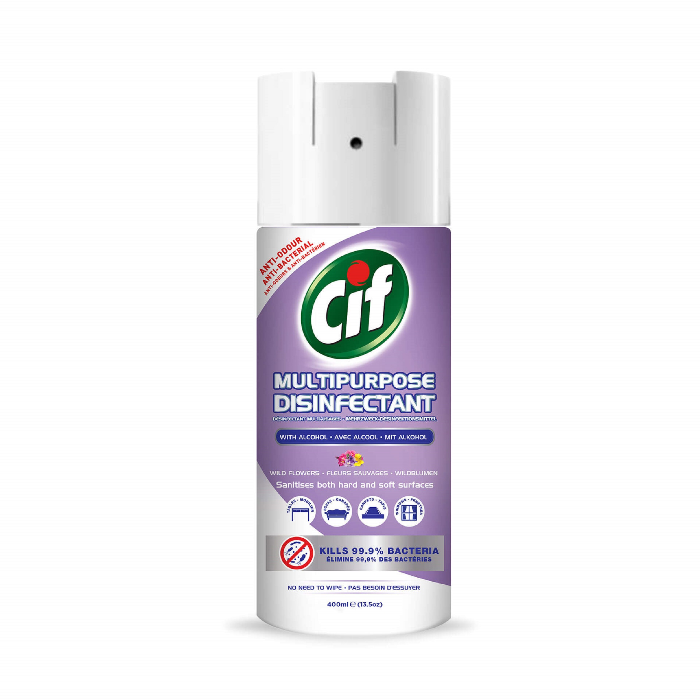 CIF Multipurpose Disinfectant Spray Wild Flowers 400ML | Lazada PH