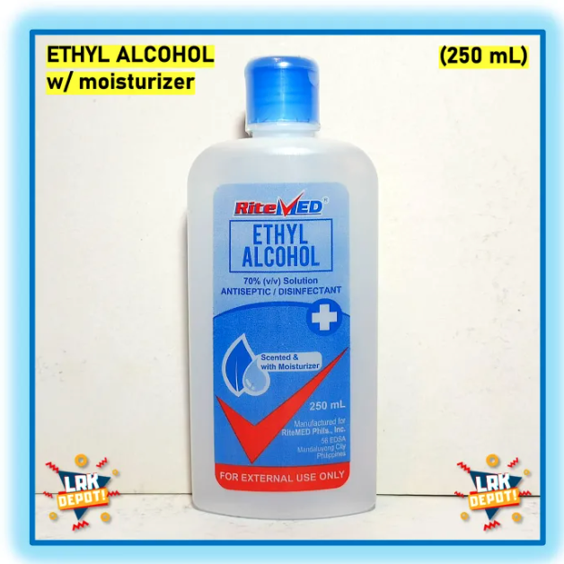 RiteMED Ethyl Alcohol 70% Liquid Sanitizer with Moisturizer (250mL ...