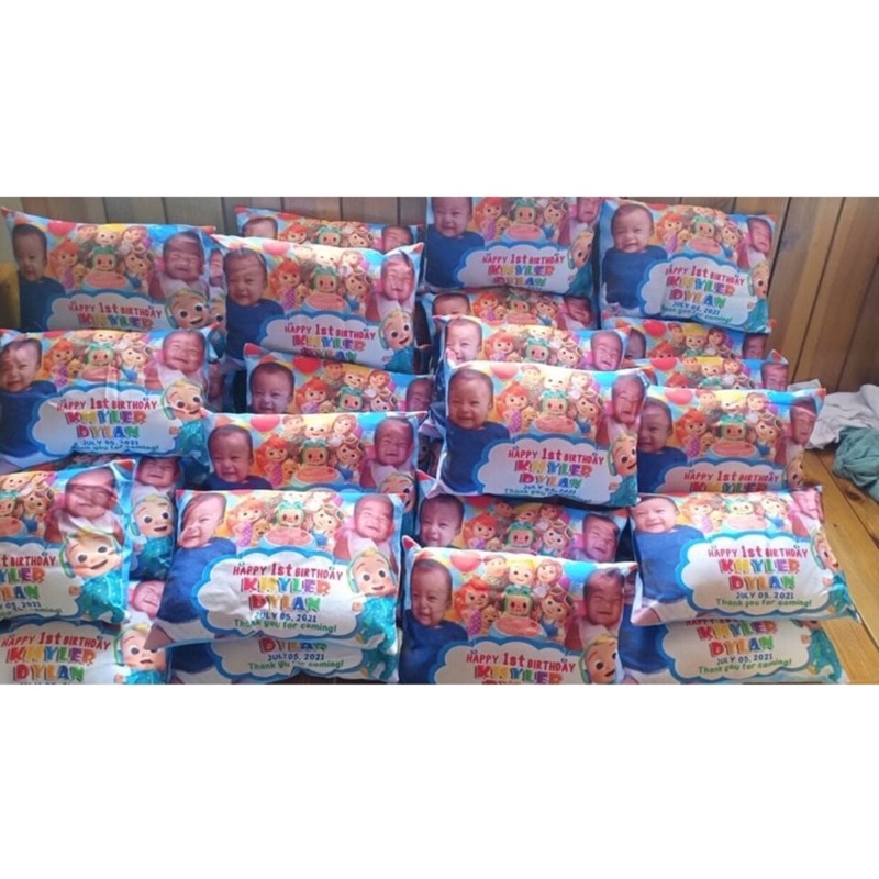 PERSONALIZED mini Pillows good for giveaways or souvenirs w individual ...