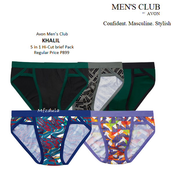 Avon Men's Club KHALIL 5 in 1 Hi-Cut brief pack | Lazada PH