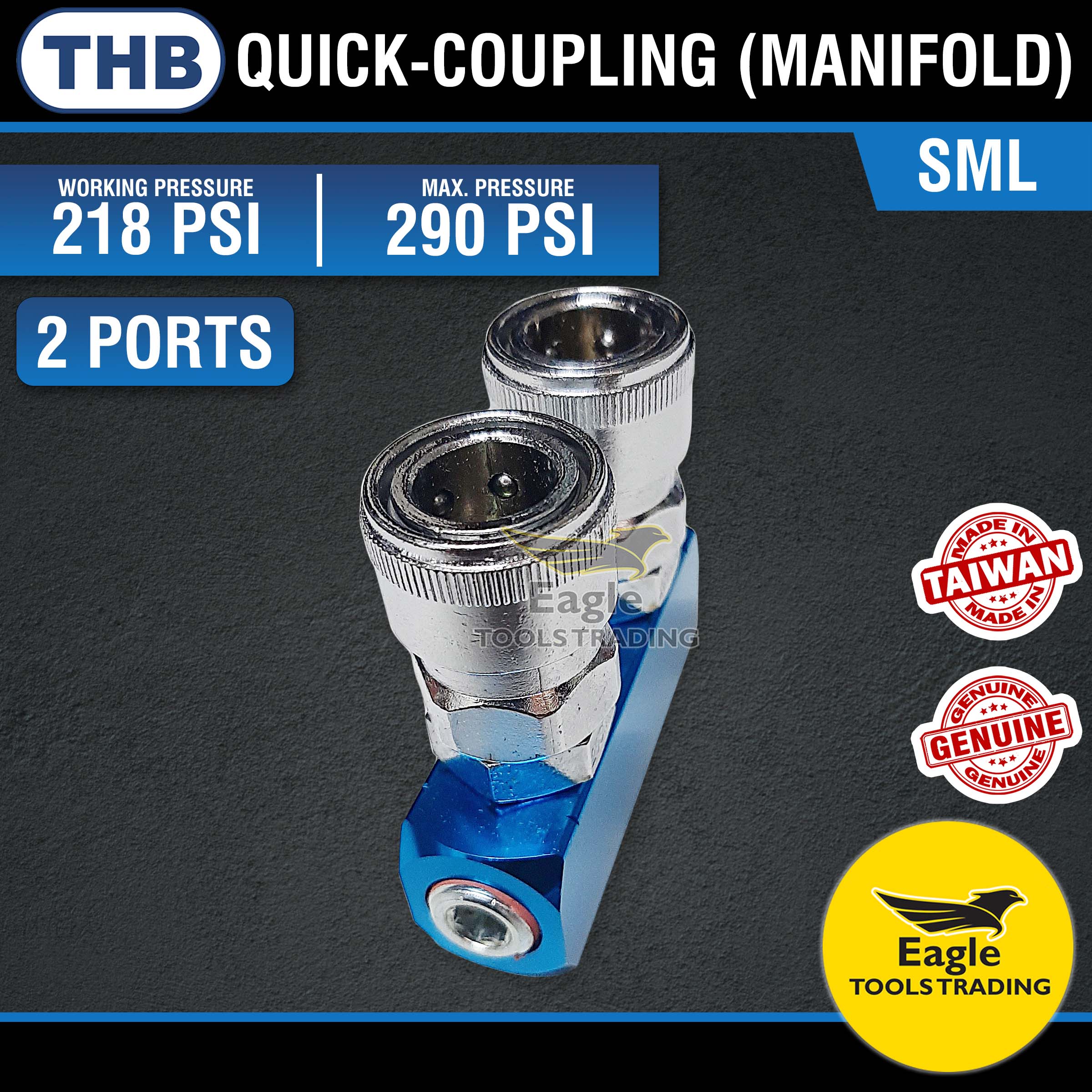 THB Quick Coupling Manifold/ Multi Coupling (Straight Two) SML | Air ...