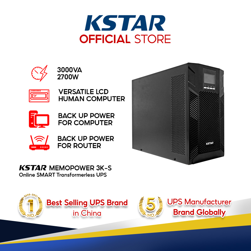 KStar On-Line UPS 3000VA-2700W Uninterruptible Power Supply, MP 3K S ...