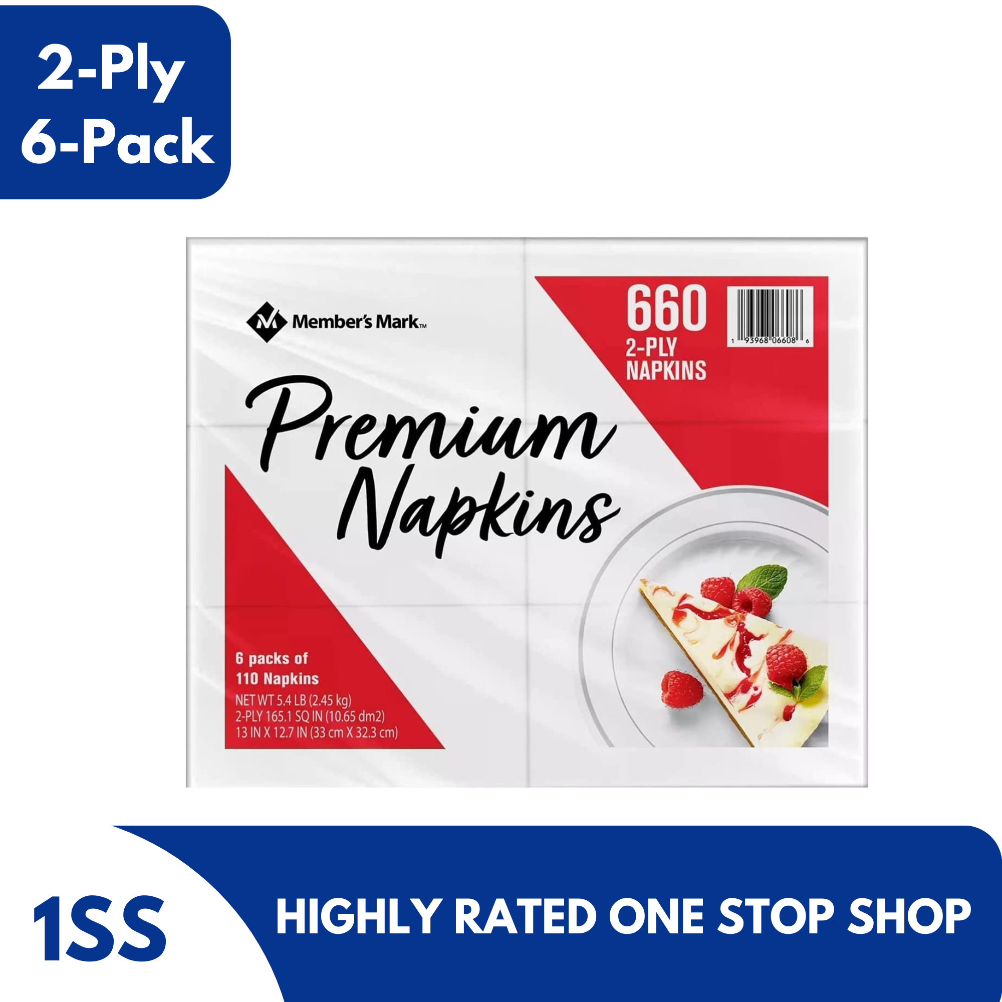 Member's Mark Premium Table Napkin, 2-Ply, 110pcs 6-Pack | Lazada PH