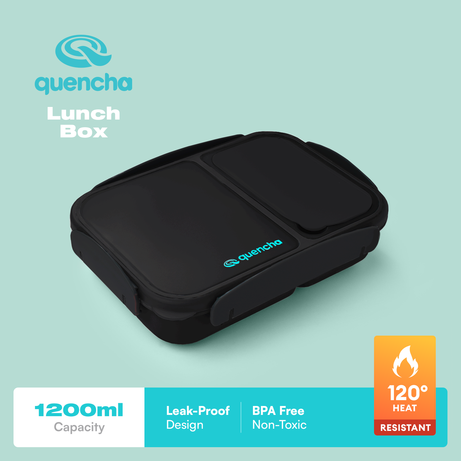 QUENCHA 1200ml Leak-proof Lunch Box | Lazada PH