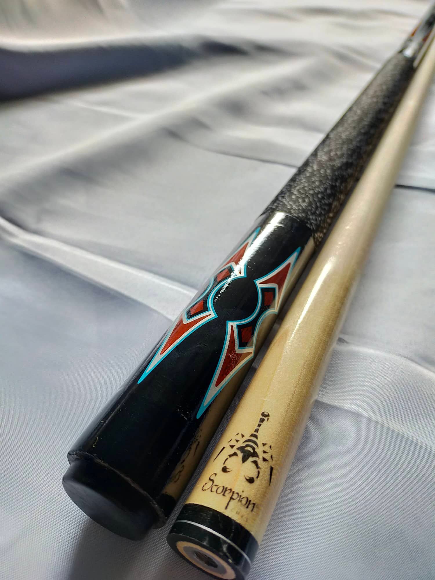 Scorpion Maple & Ashwood Cue Stick with free soft case/ Tako Ng ...