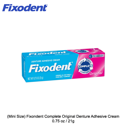 Fixodent Complete Original 2.4oz (Standard) / 0.75oz (Mini) / Ultra Max ...