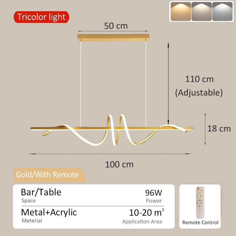 Modern Chandelier Ceiling Lights for Kitchen LED Hanging Lights Bar ...