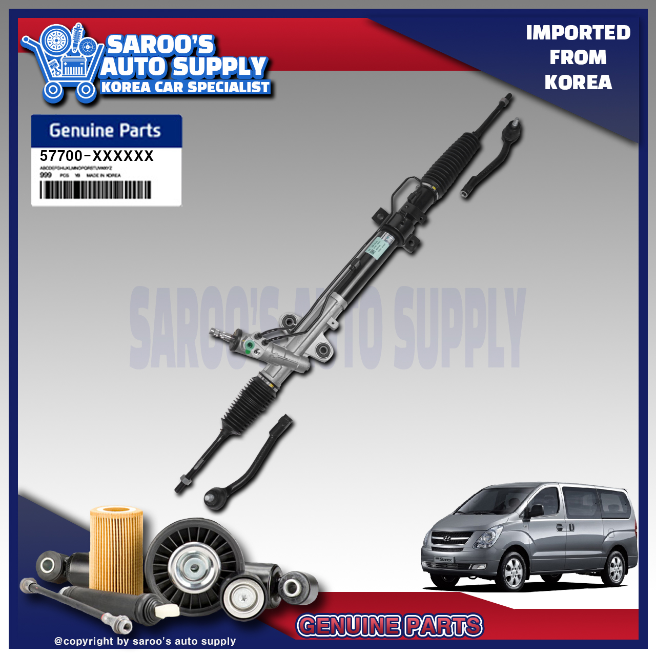 [Genuine] Rack And Pinion / Rack & Pinion For Hyundai Grand Starex ...