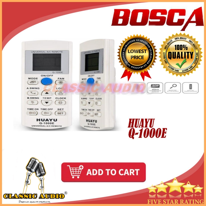 Huayu Universal AC Remote Q-1000E(Original & Branded) | Lazada PH