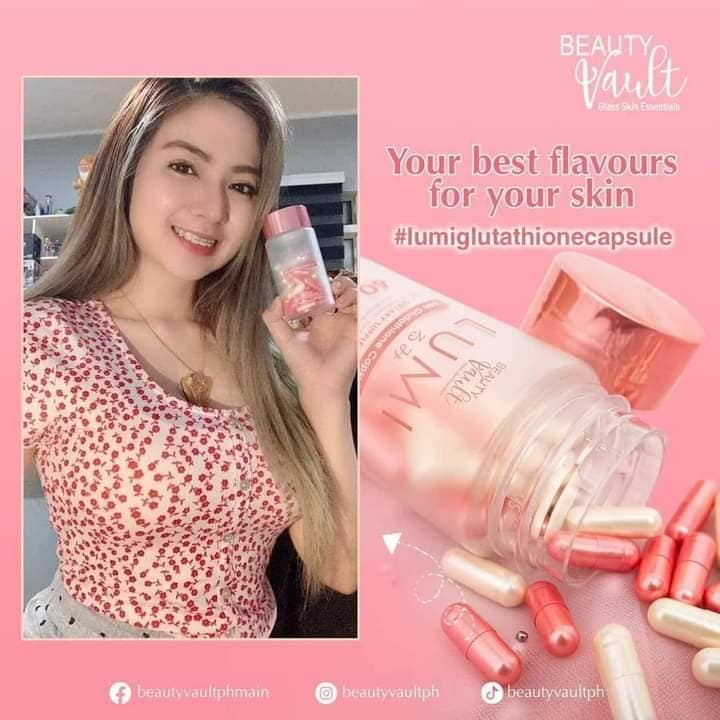 Legit Distributor Beauty Vault Lumi Capsule 60 Caps Glutathione Capsule ...