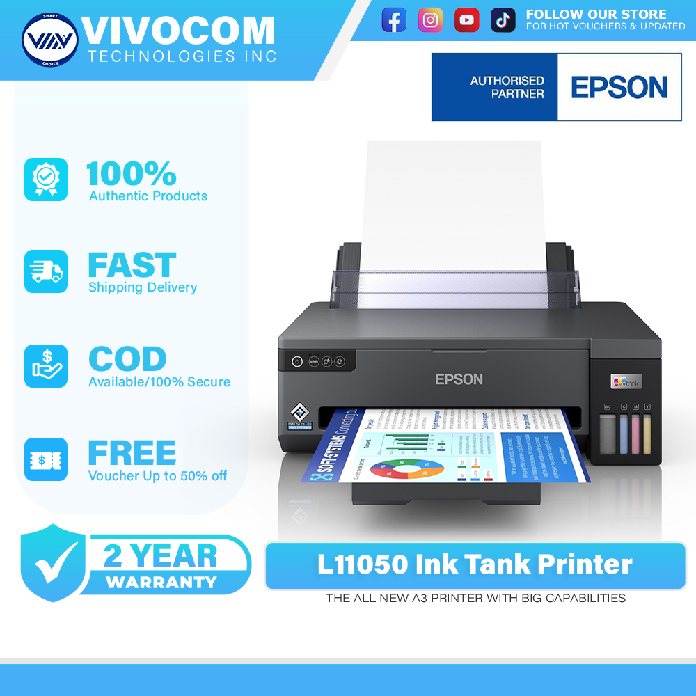 Epson EcoTank L11050 Ink Tank Printer THE ALL NEW A3 PRINTER WITH BIG ...