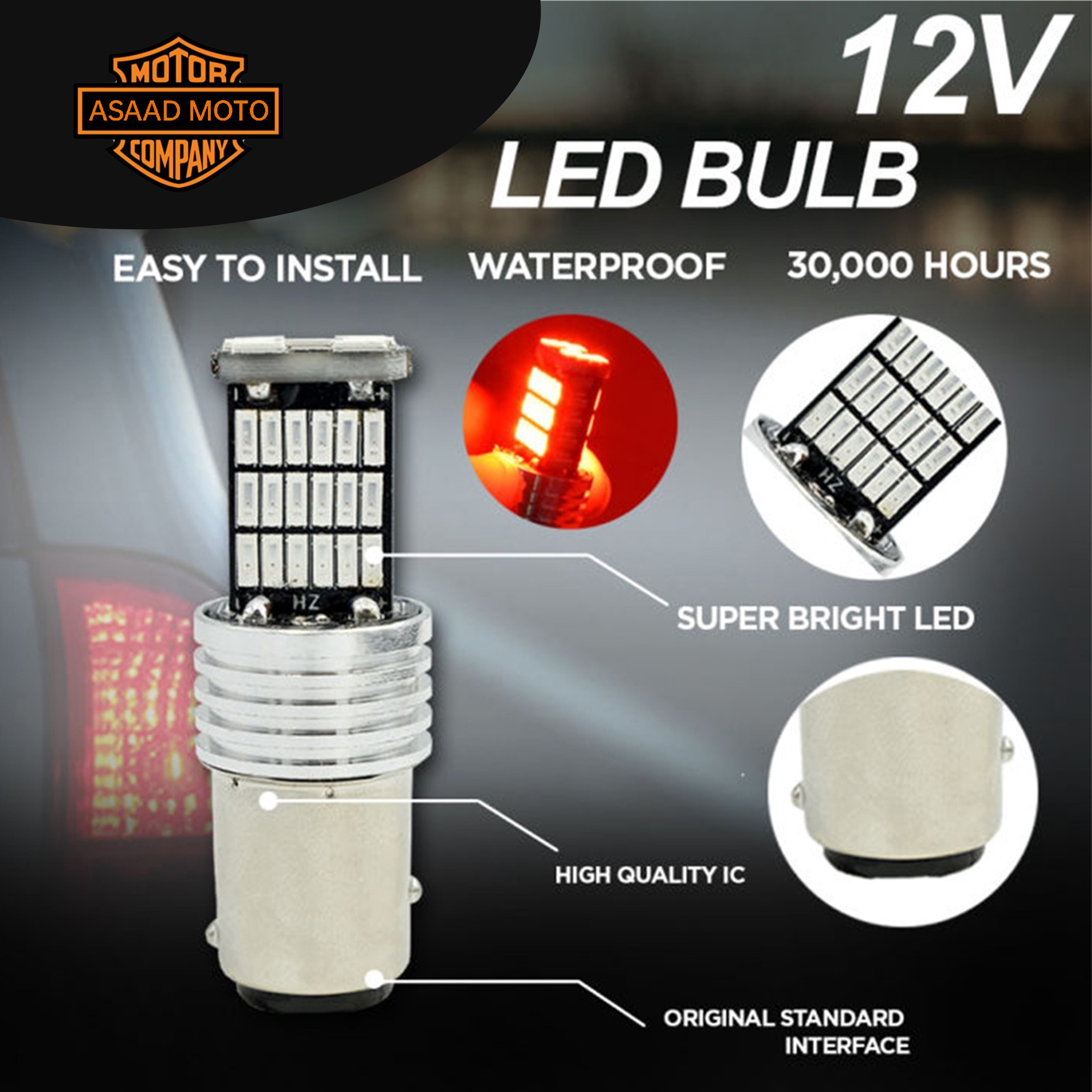 Yamaha Mio Gear 125 MOKOTO TAIL LIGHT RED BRAKE LIGHT MOTO Univesal ...