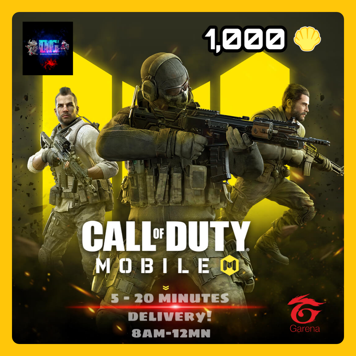 Garena Shells 1000 E-pin | Lazada PH