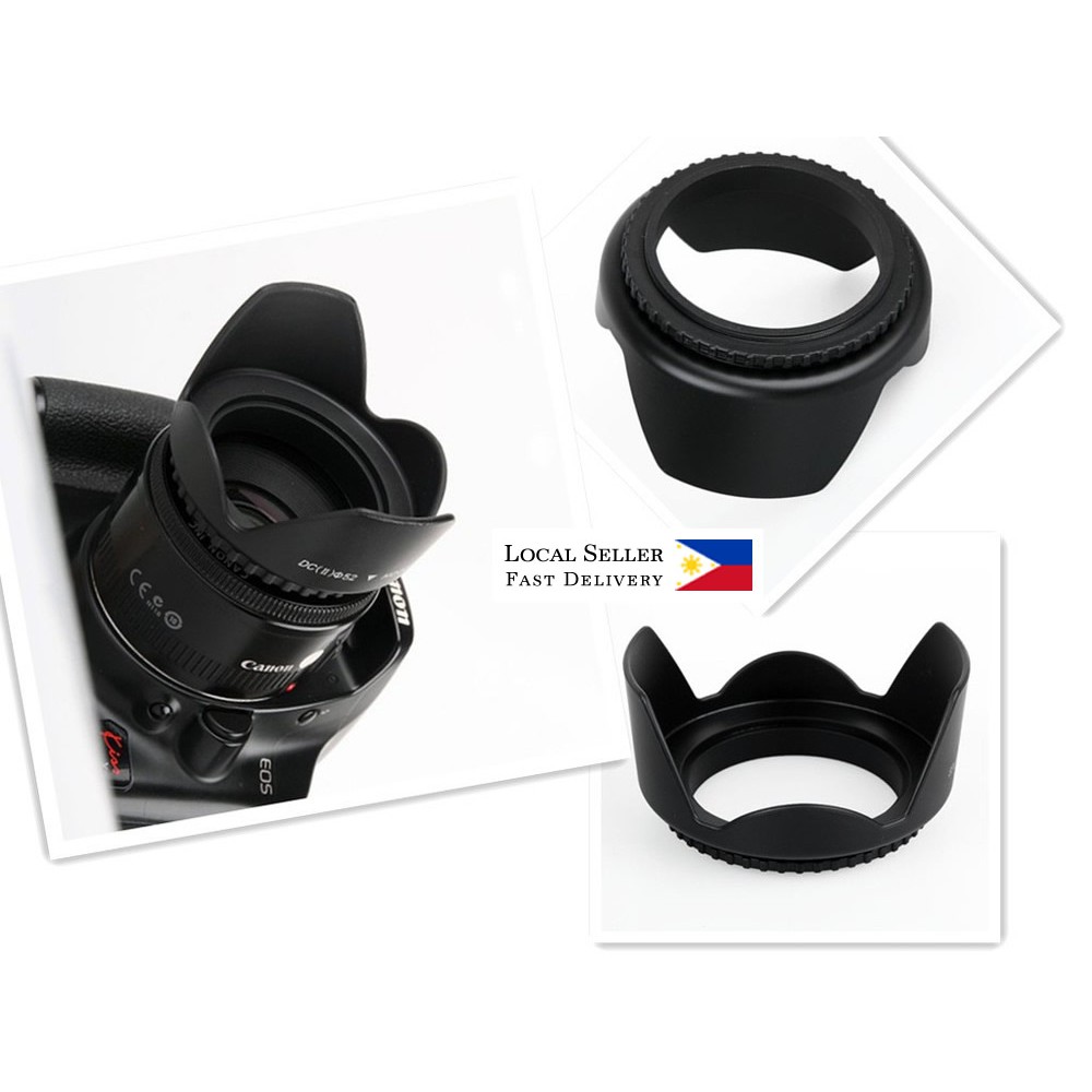 DC-SN Flower Shape Screw Mount Camera Lens Hood | Lazada PH