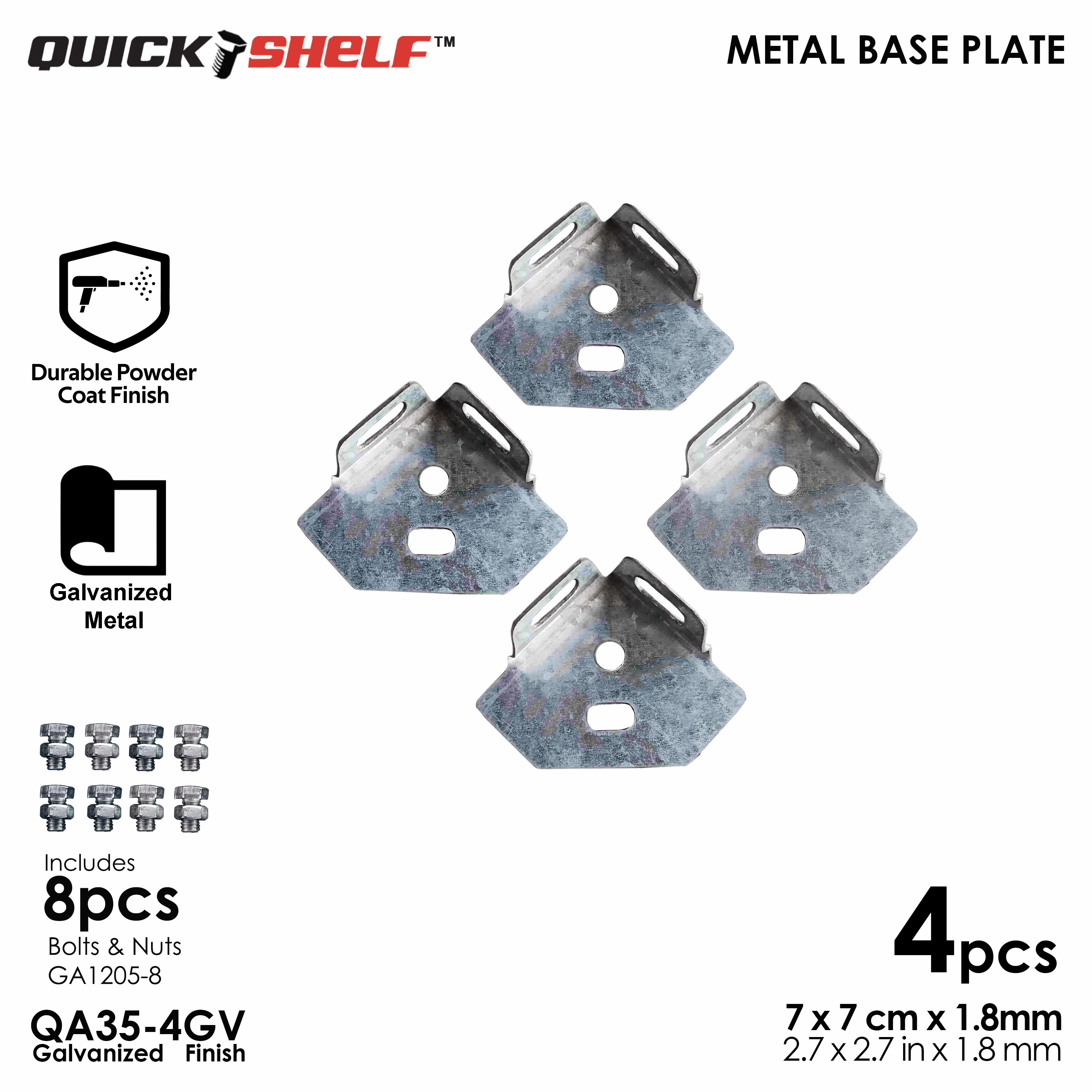 QS725 40x60mm BIG SLOTTED STEEL ANGLE BAR 1.5"x2.4"x1.8mm DIY Storage ...