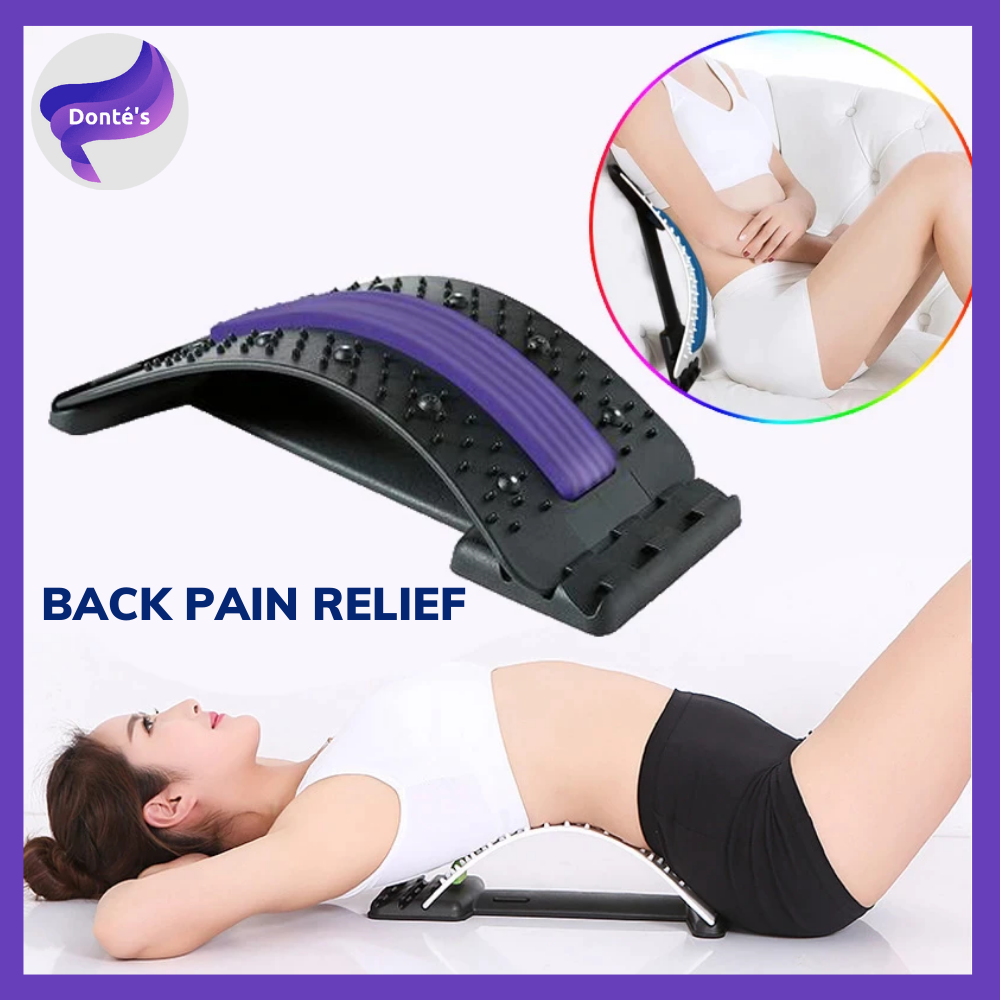 Donté's Back Massager Spine Stretcher for Back Support Lower Back Pain ...
