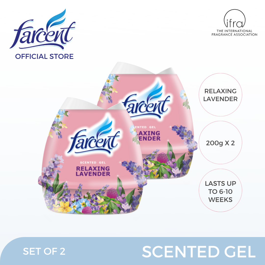 Farcent Scented Gel - Relaxing Lavender Set of 2 (200g each) | Lazada PH