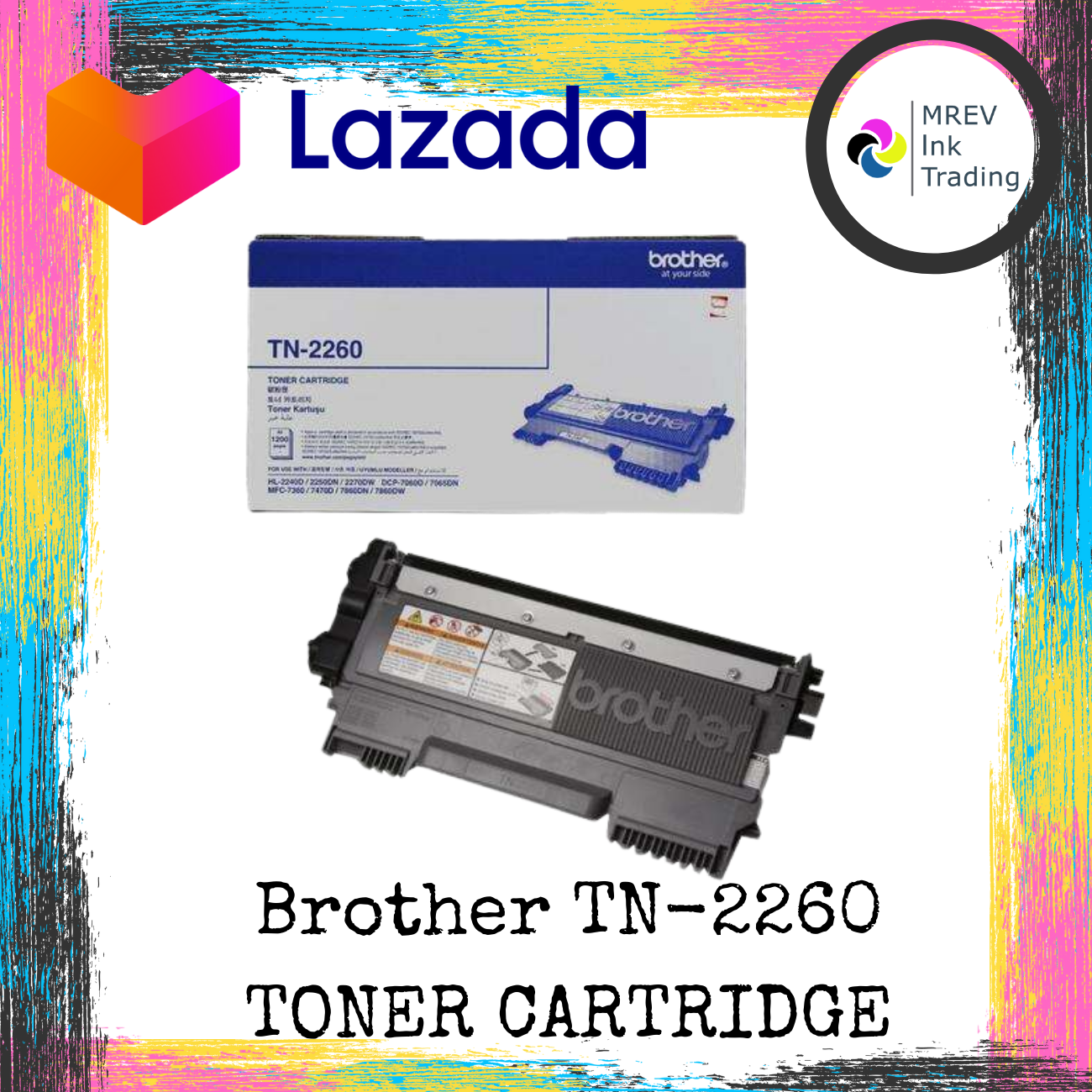 Brother TN-2260 (TN2260) Black Toner Cartridge | Lazada PH