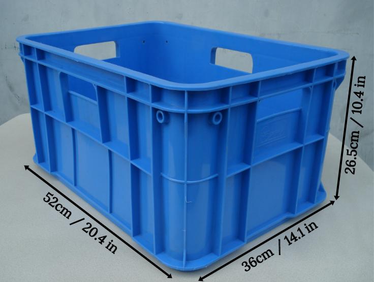 Medium Crate (1pc) 20in x 14in x 10in RANDOM COLOR Dressed Chicken ...