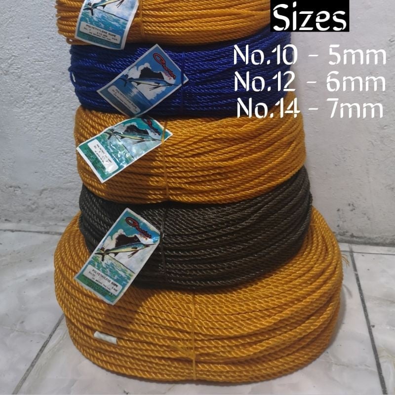 200-meters Polyethylene Rope | No.10 | No.12 | No.14- Tali Lubid Pisi ...