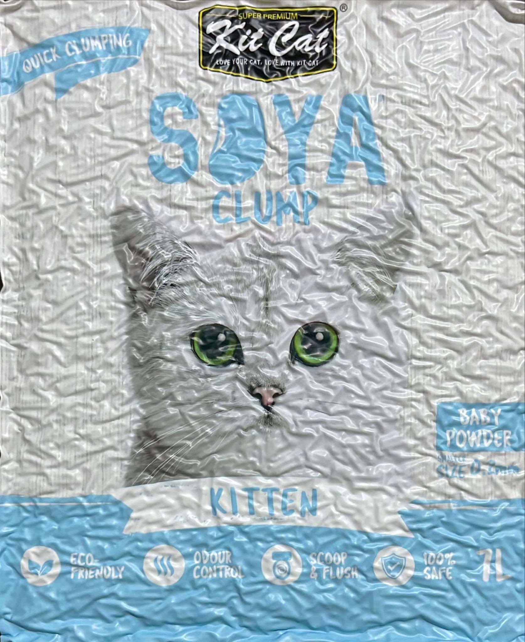 Kit Cat Soya Clump 100% Natural Eco-Friendly Biodegradable Soybean Cat ...